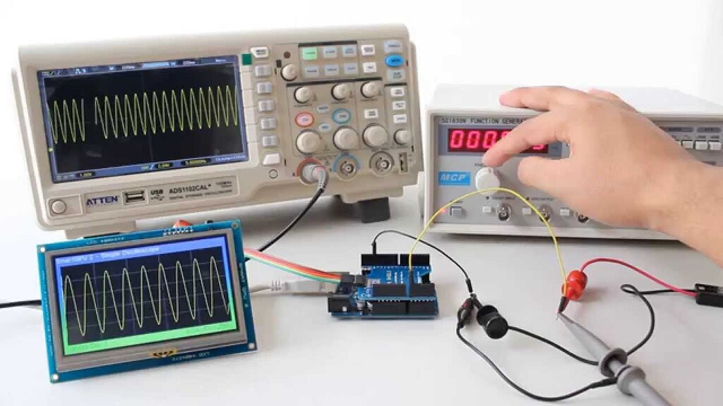 Oscilloscope wave style on nextion - Displays - Arduino Forum