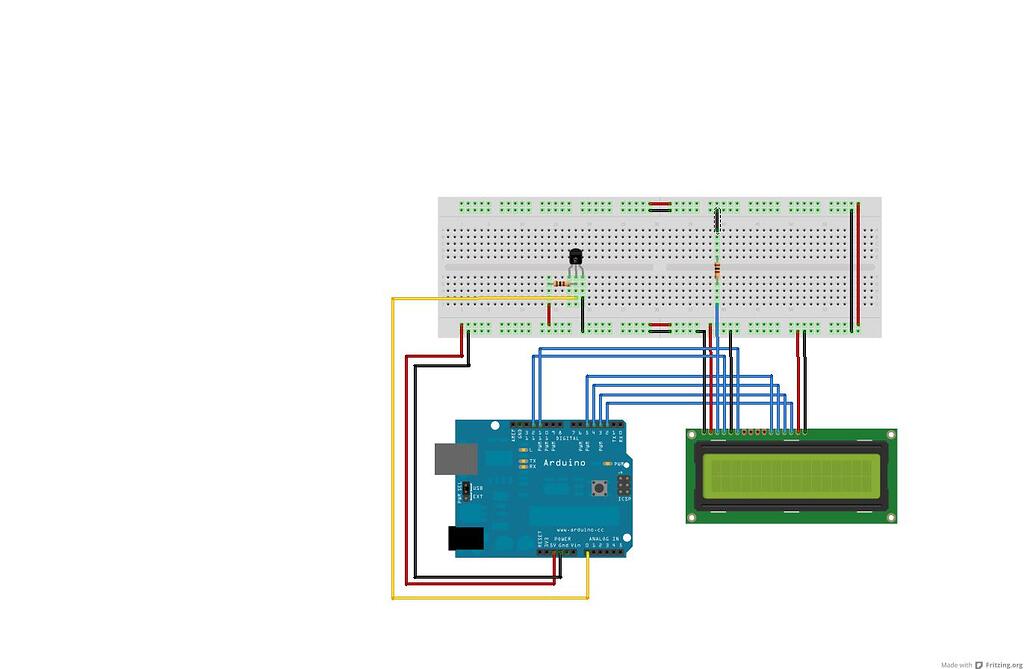 LM335 e display (che non sembra aggiornarsi) - Generale - Arduino Forum