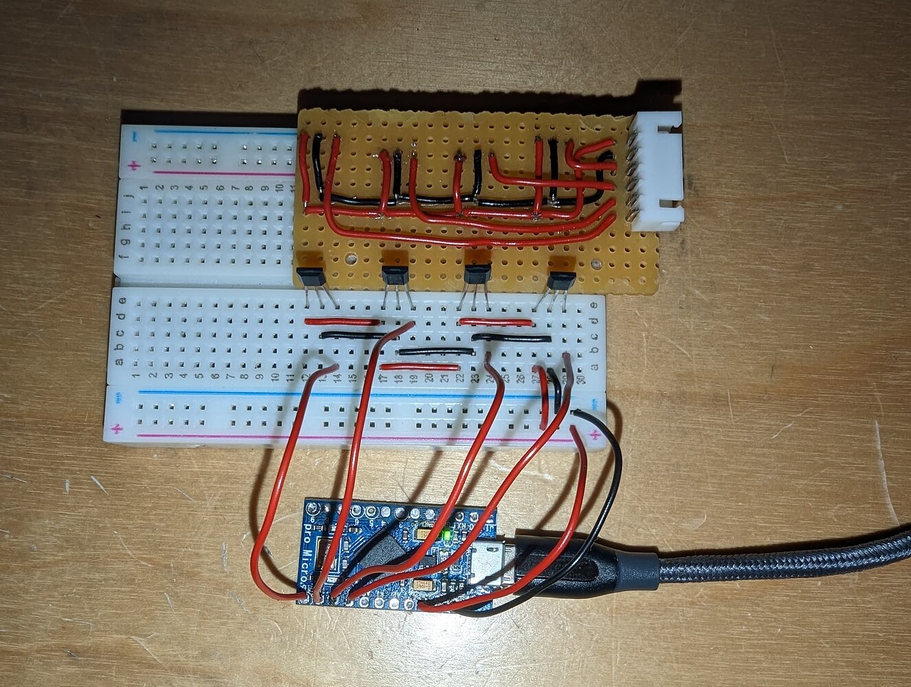 Can't get hall effect sensors to work (double input, always on ...