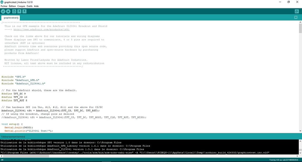 White screen on my ILI9341 2.8 LCD TFT screen - Displays - Arduino Forum