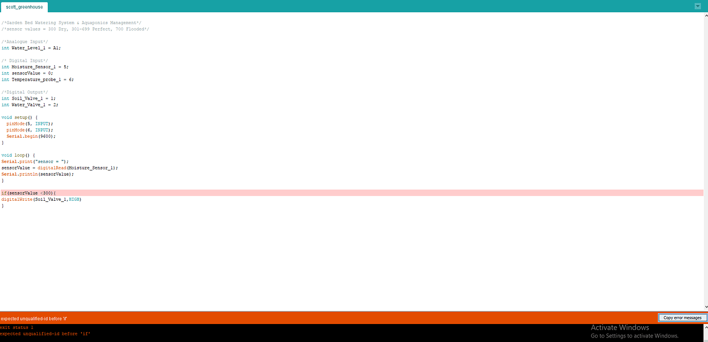 Soil Moisture Sensor + Relay Programming issues - Programming - Arduino Forum