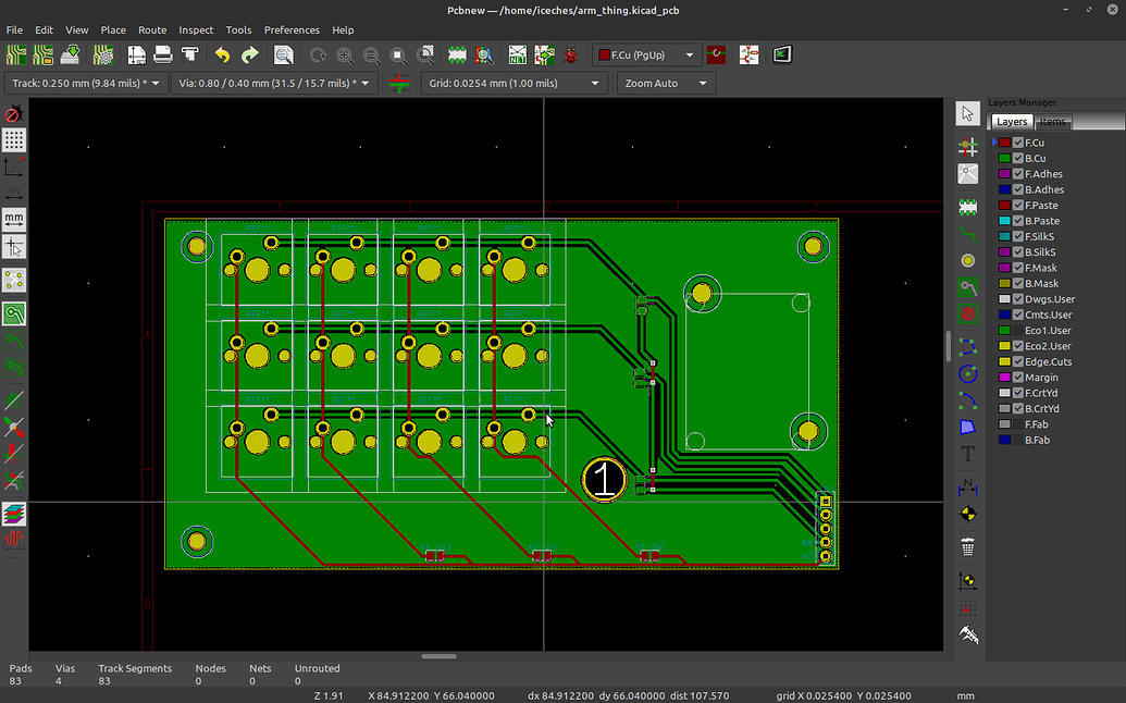 Reading a button array with 3 analog pins (PCB design assistance ...