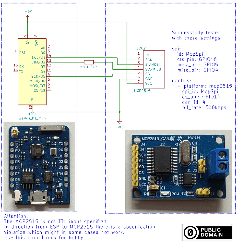 ESP32-Wroom-32D + MCP2515 and coryjfowler MCP_CAN_lib + CANBUS Trouble - Networking, Protocols ...