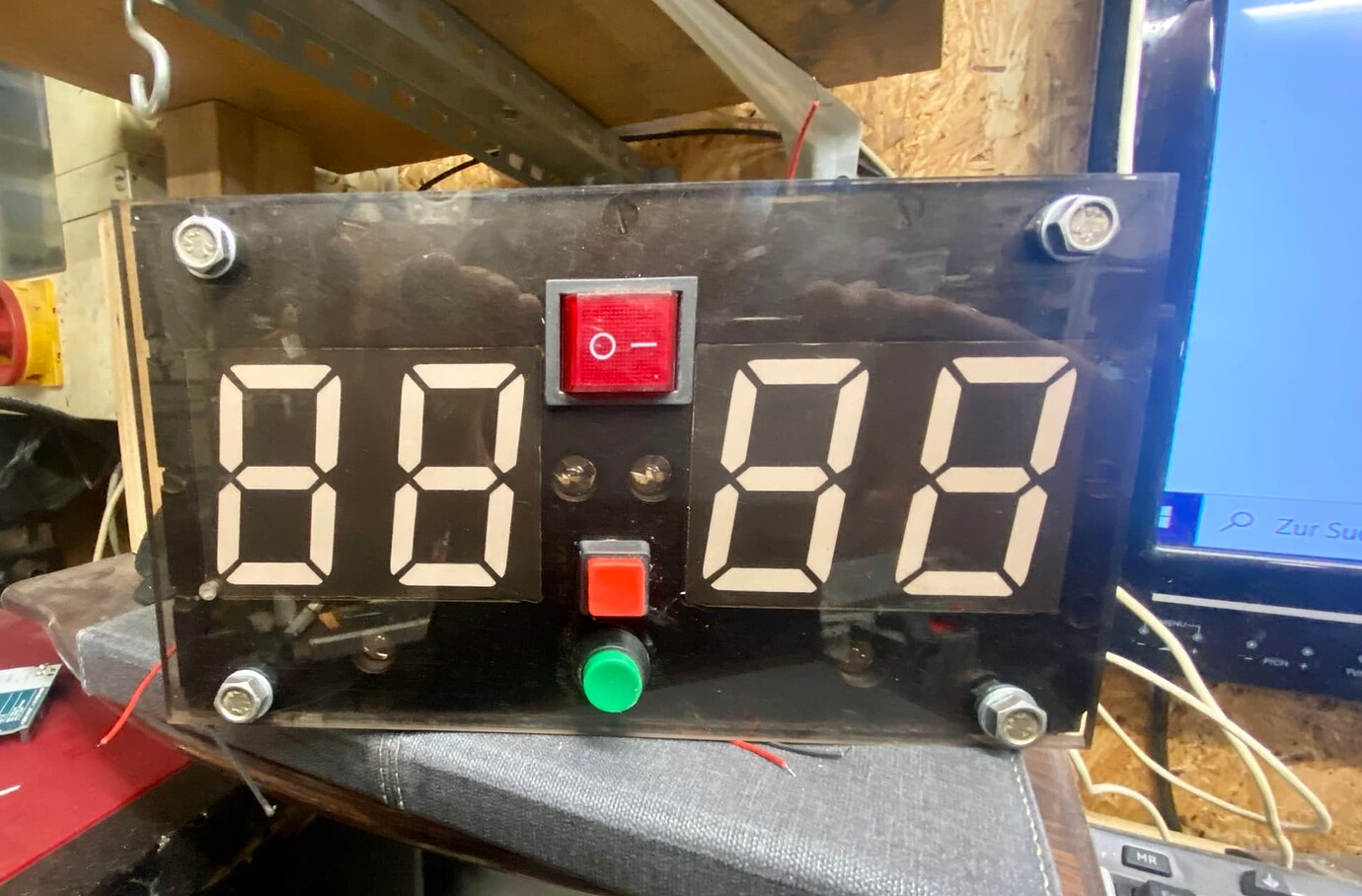 7-Segment mit oder ohne Chip Zähler für Wurfspiel oder Tischkicker oder ...