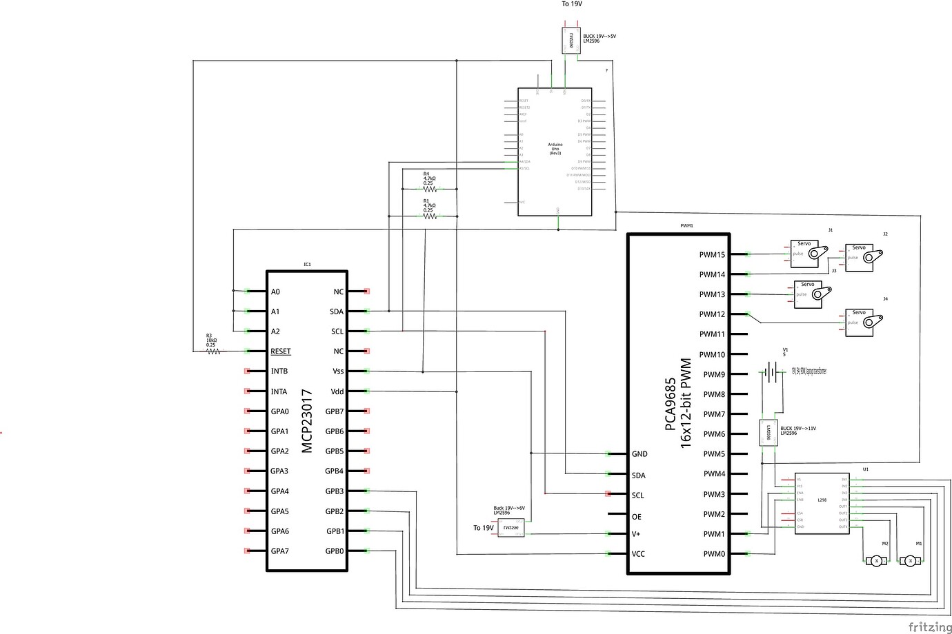 My L298 Hbridge attacks my PCA9685 servo board - General Electronics ...