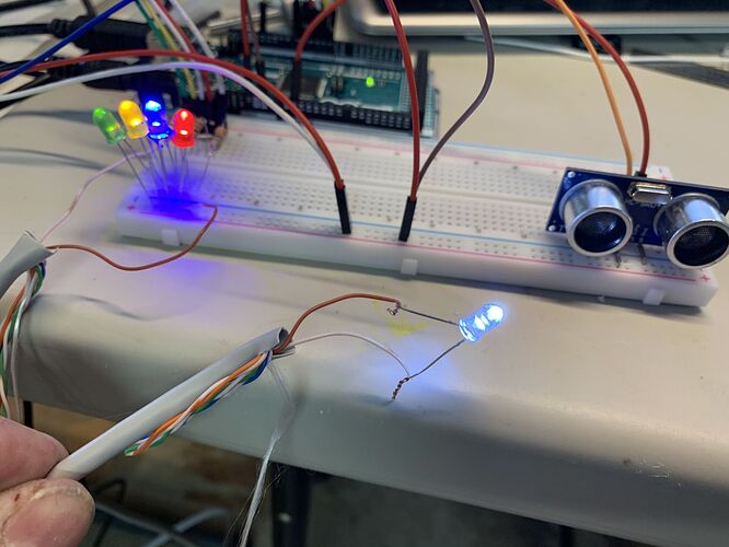 LED lit with a CAT5 network cable - General Guidance - Arduino Forum
