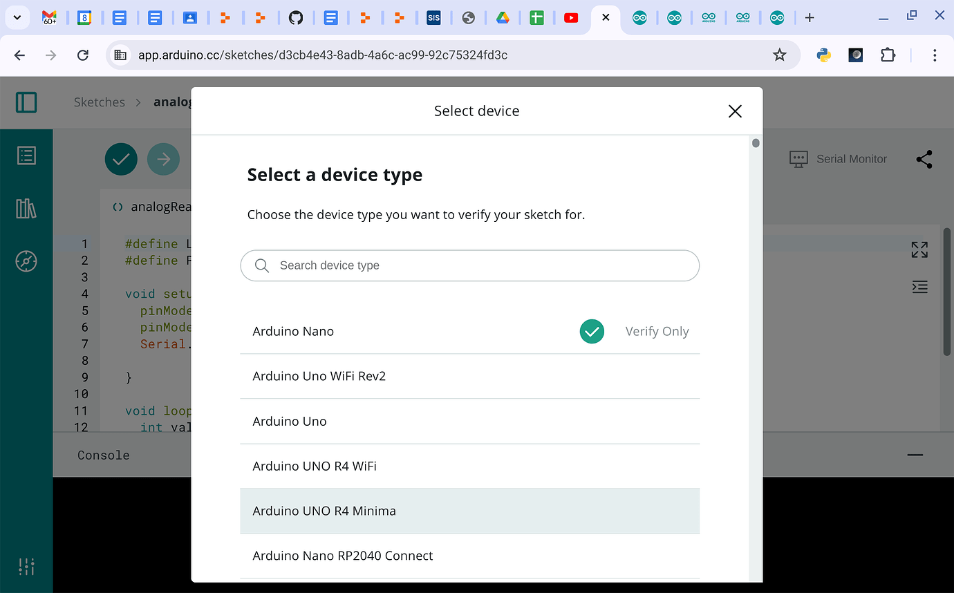 Nano Verify Only - Cloud Editor - Arduino Forum