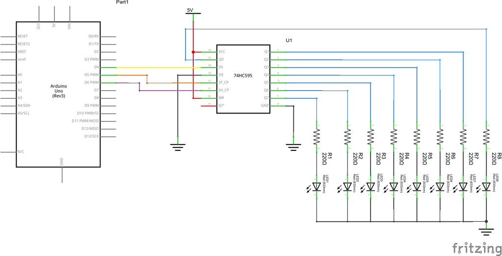 [SORTED] 74hc595 - random LED flash - LEDs and Multiplexing - Arduino Forum