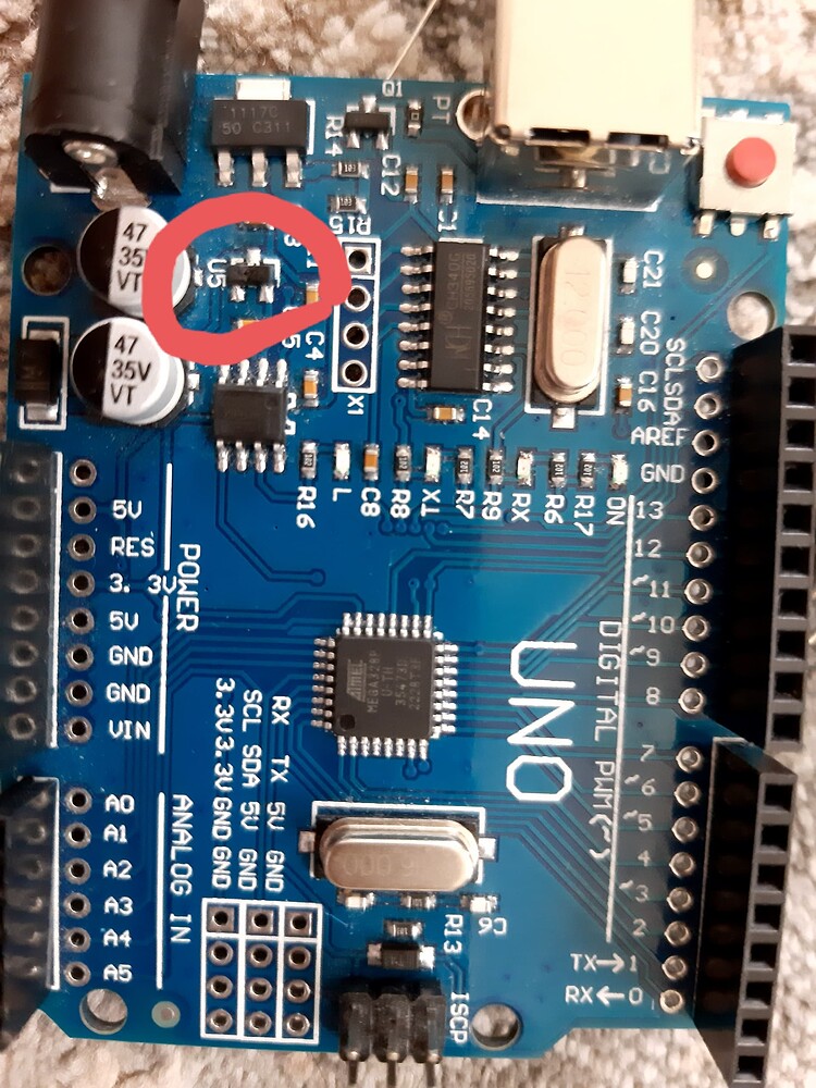 One of my Arduino Uno's Chip burnt out (Arduino Clone) - Motors ...