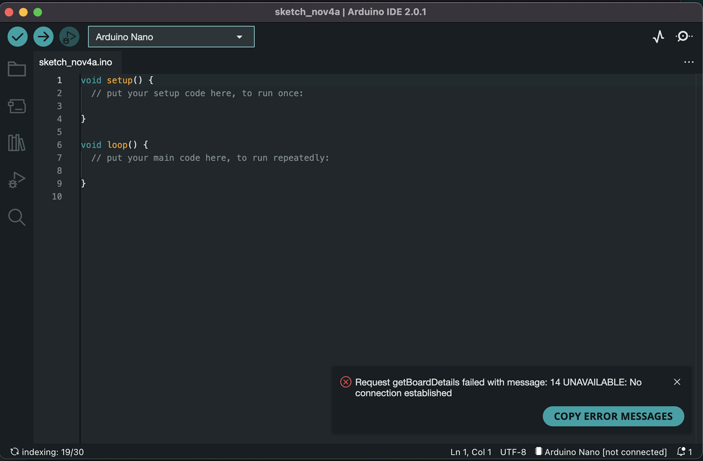 2.0.1 gets confused when making new project - IDE 2.x - Arduino Forum