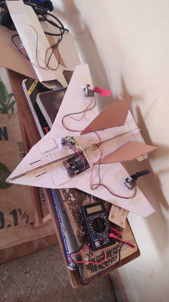 Arduino controlled flying wing and a joystick app to control the plane ...
