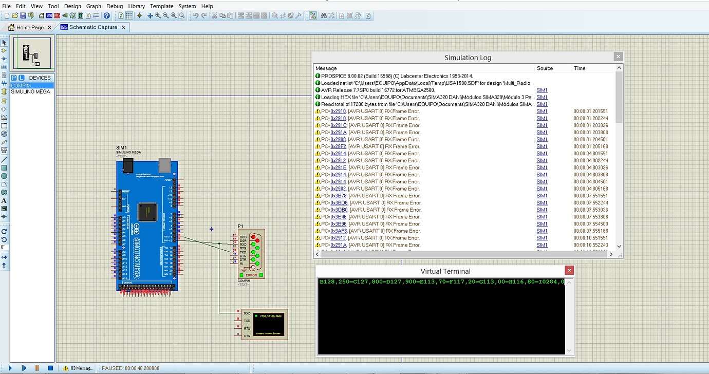 [AVR USART 0] RX Frame Error - Programming Questions - Arduino Forum