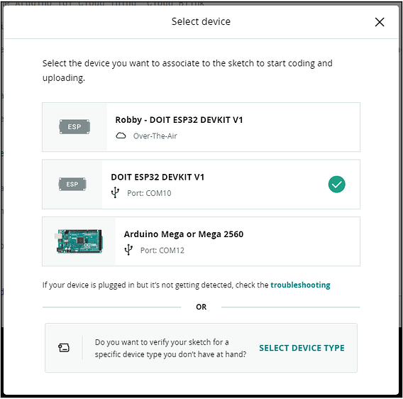 ESP32 DEV KIT V1 associated with the thing but always OffLine - Cloud IoT - Arduino Forum
