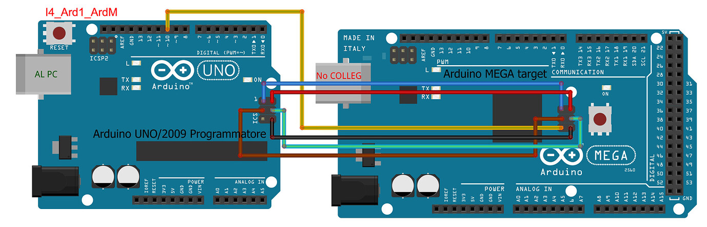 Caricare Bootloader da Arduino uno a Arduino MEGA2560 - Generale - Arduino Forum