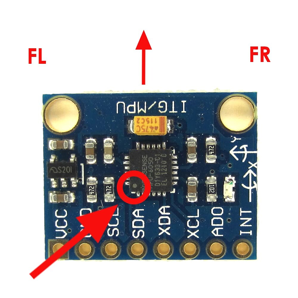 The Correct Orientation of MPU6050/GY-521 Module in Arduino QuadCopter - General Guidance ...
