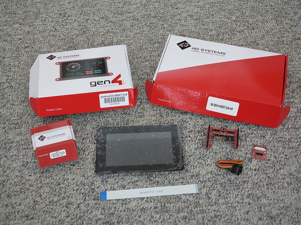 biete 4D Systems TFT Farbiges LCD-Display / Touch Screen 5", 800 x ...