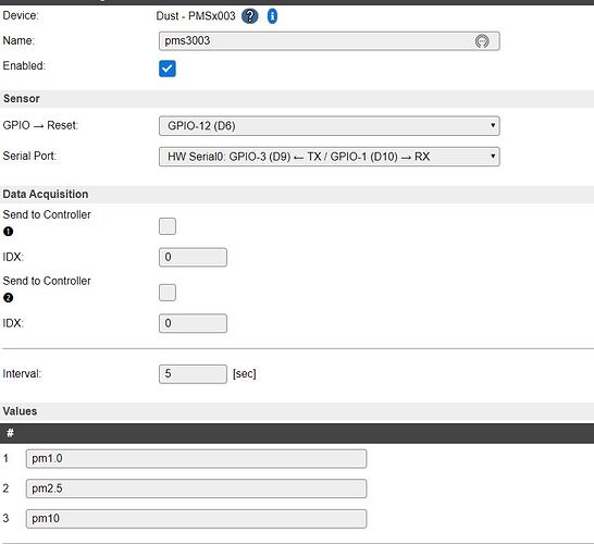 ESP Easy PMS3003 Value zero ??? - Sensors - Arduino Forum