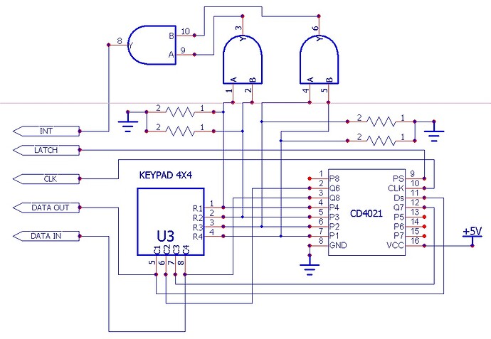 Controlling membrane keypad with a CD4021 shifter - LEDs and Multiplexing - Arduino Forum