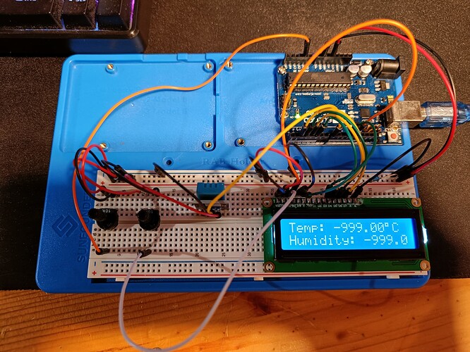 DHT11 sensor showing -999.00 humidity and temperature - Programming ...