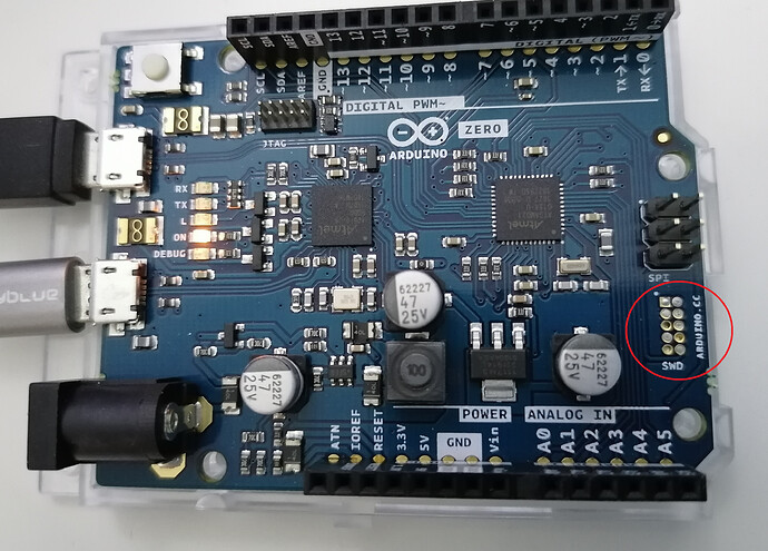 New Arduino Zero with SWD holes silked with solder balls - Arduino Zero ...