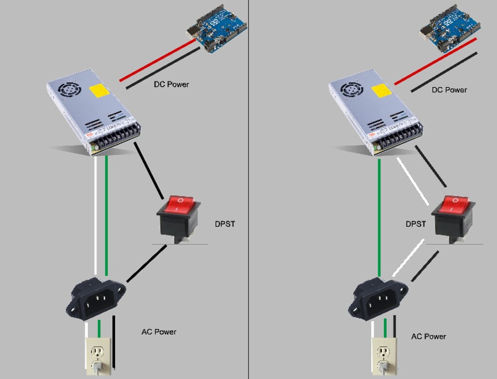PSU Power Disconnect switch help - General Electronics - Arduino Forum