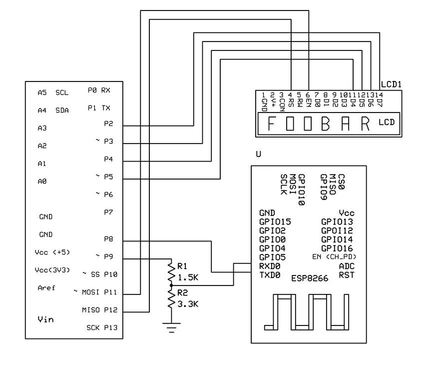 Arduino Uno serial communication with ESP32 using voltage divider ...