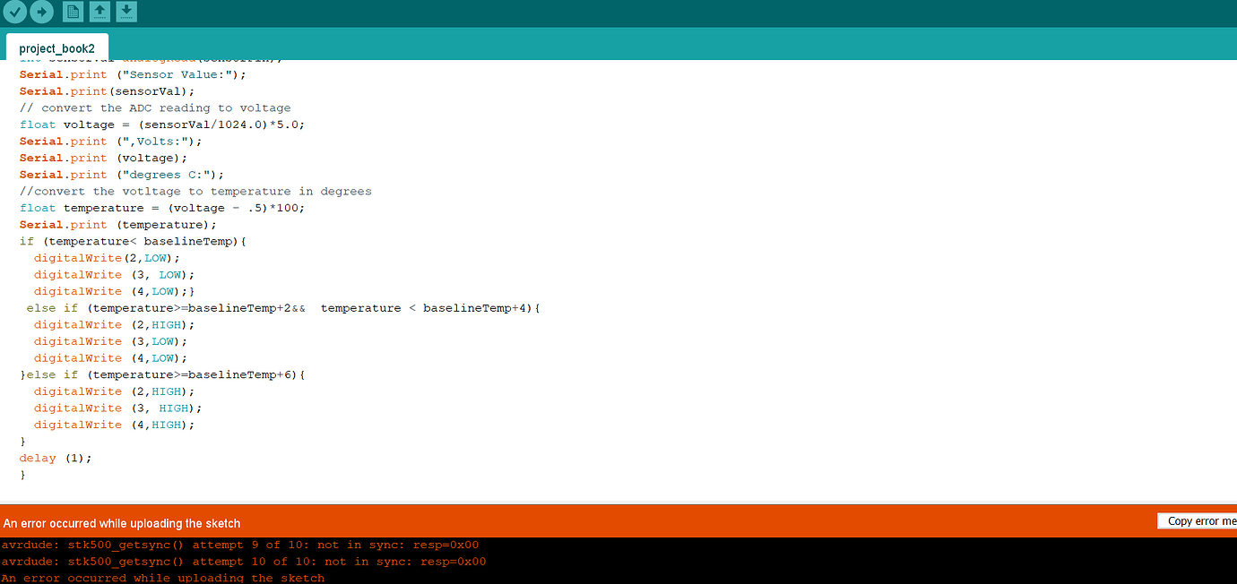 Error message uploading sketch - Uploading - Arduino Forum