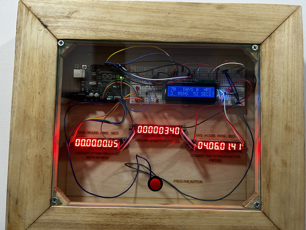Button counter/stopwatch? - Displays - Arduino Forum