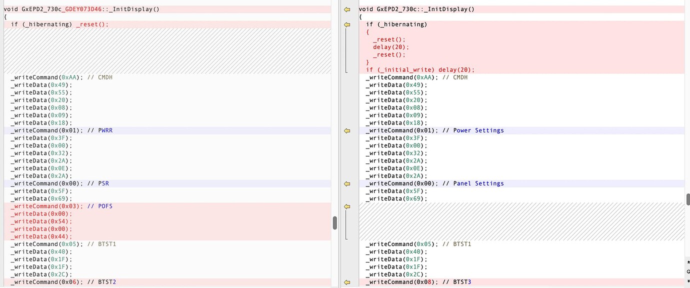 GxEPD2 - Problem with Waveshare 7.3inch 7 color e-ink - Displays - Arduino Forum