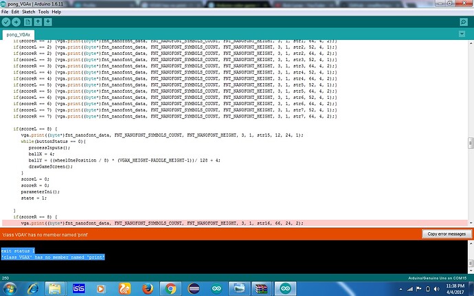 Arduino color game (Bomber) using VGA library - Page 4 - Displays - Arduino Forum