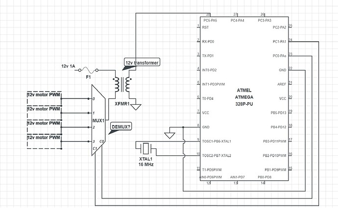 General question about DEMUX for 12v motor - General Electronics ...
