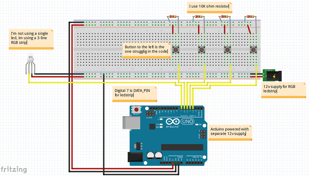 Variable stores digitalRead, gives 2 different values when Variable is printed - Programming ...