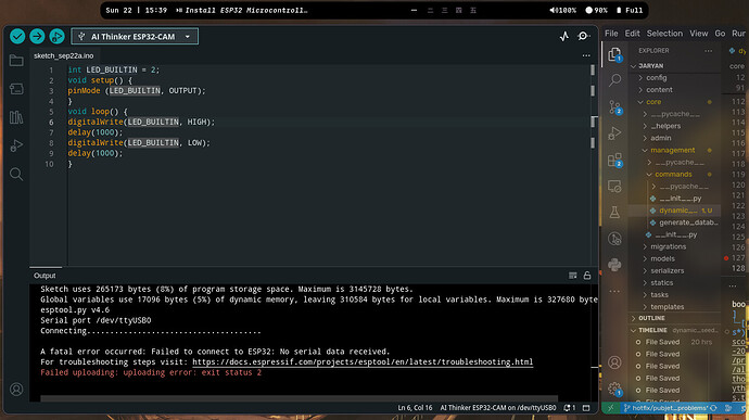 Cannot connect esp32-cam - Avrdude, stk500, Bootloader issues - Arduino Forum