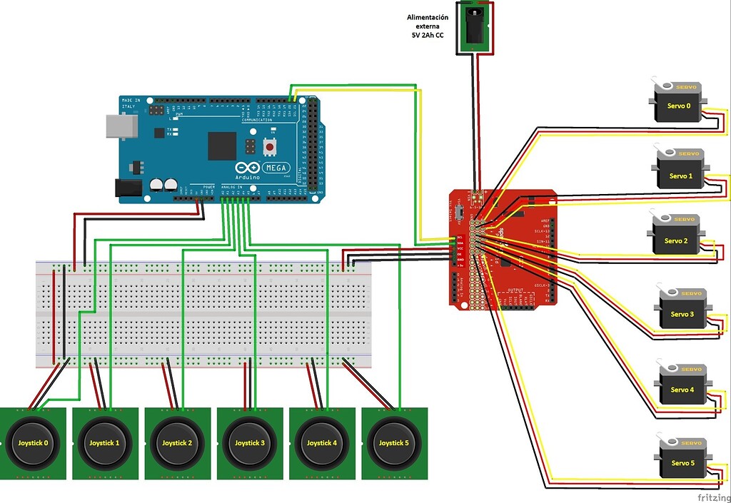 MANO ARTICULADA CON ARDUINO (SERVOS CON JOYSTICK) - Español - Arduino Forum