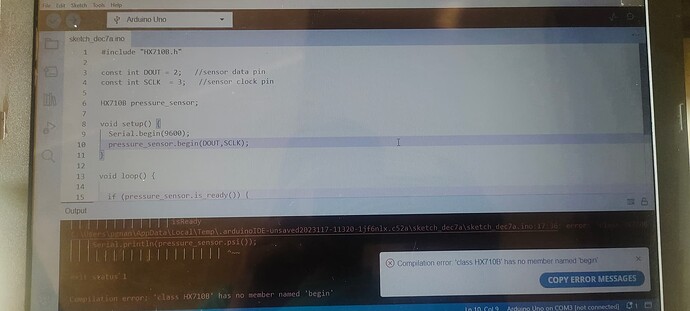 pressure_sensor.begin(DOUT,SCLK); - Sensors - Arduino Forum
