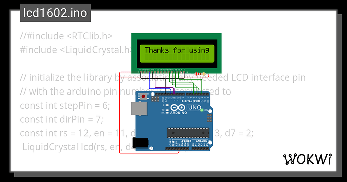 Using An Rtc Arduino Mega Lcd Buttons And A Stepper Motor To