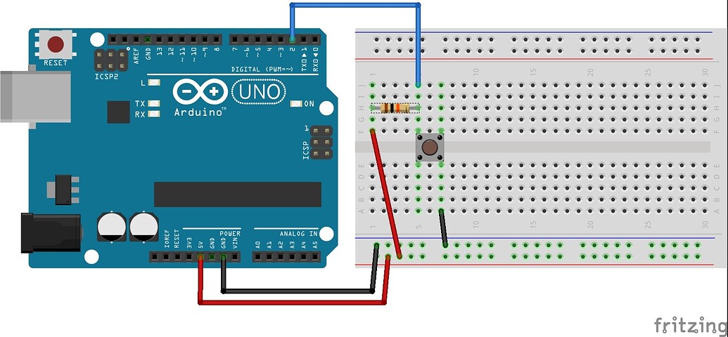 Pushbutton and Pull-Up Resistor - General Guidance - Arduino Forum