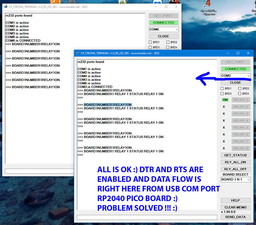 [ SOLVED ] C# win10 serial terminal MISSING FIRST BYTE ! - Interfacing w/ Software on the ...