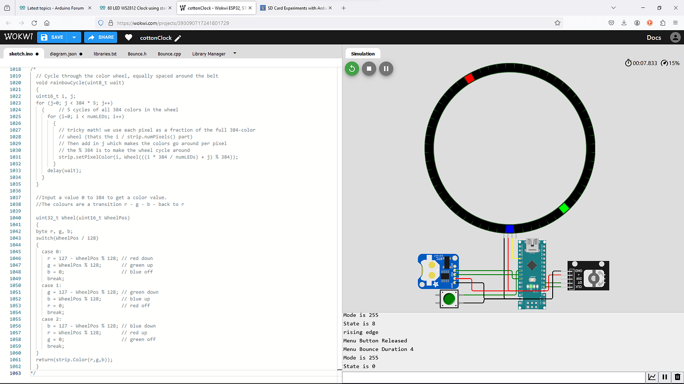 60 LED WS2812 Clock using standalone ATMega328P - 3rd Party Boards - Arduino Forum