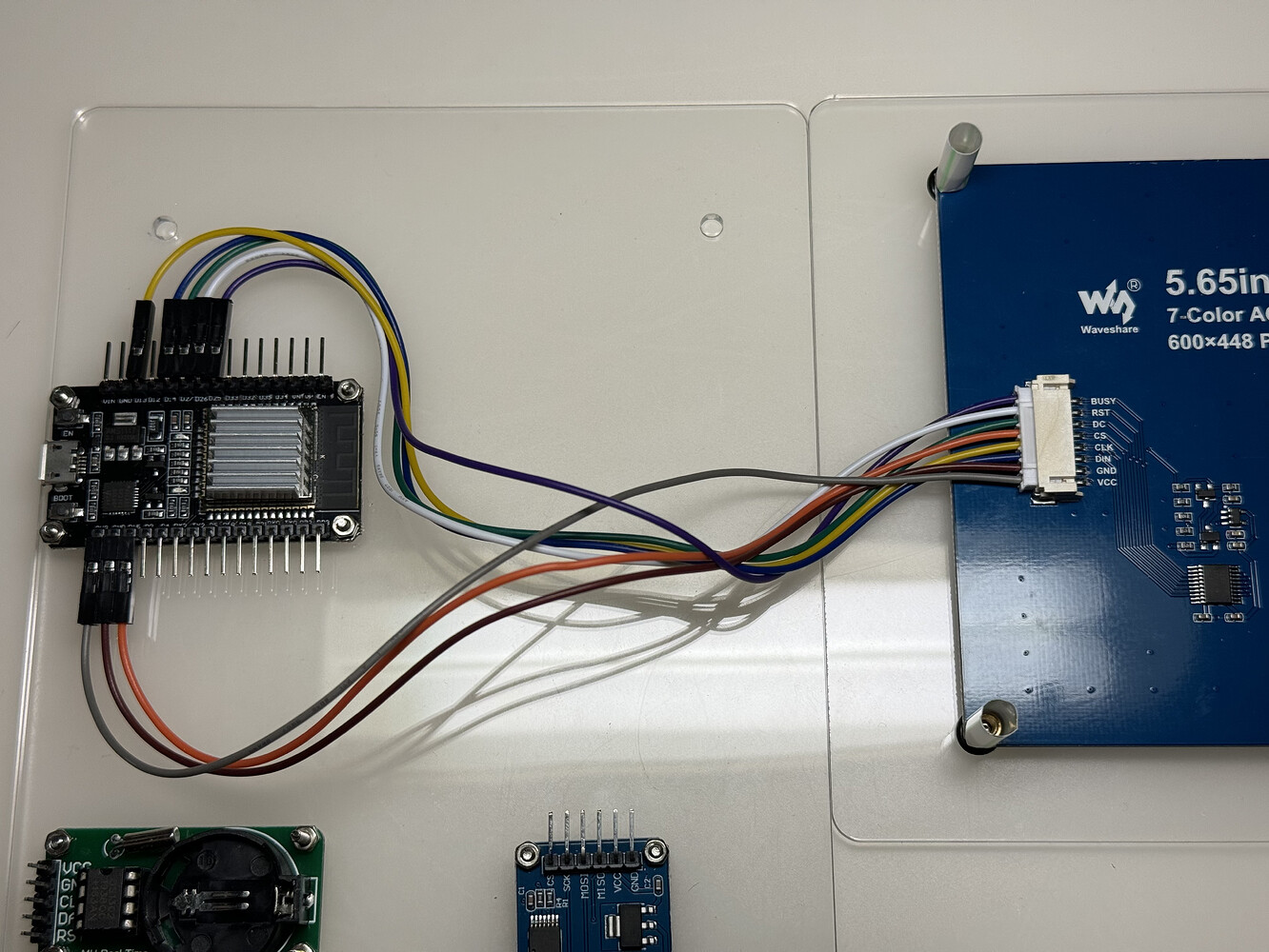 GxEPD2 with Waveshare 5.65" 7-Color ePaper only getting _PowerOn _refresh and _PowerOff ...