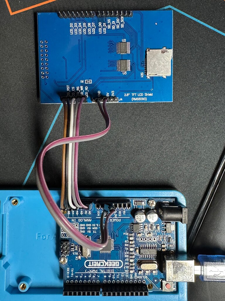 2,8" Display RM68090 an Arduino UNO zeigt nur weißen Bildschirm - Deutsch - Arduino Forum