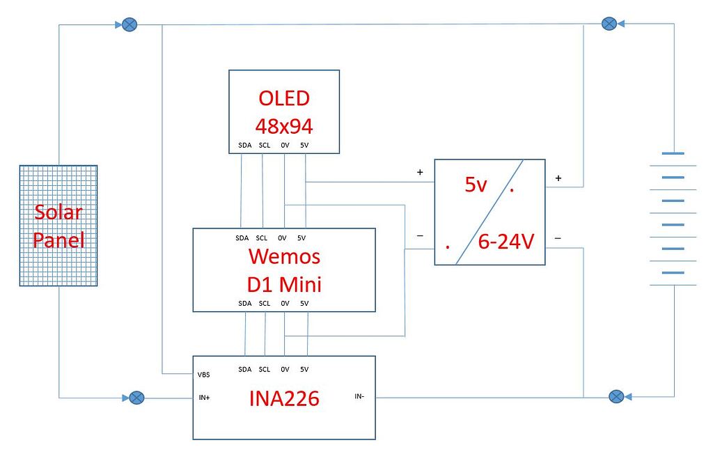 Solar Power Monitor W Ina226 And Esp8266 V1 Showcase Arduino Forum