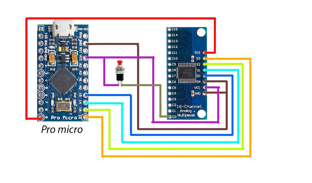 Arduino pro micro + cd74hc4067 Programming and connection - Programming ...