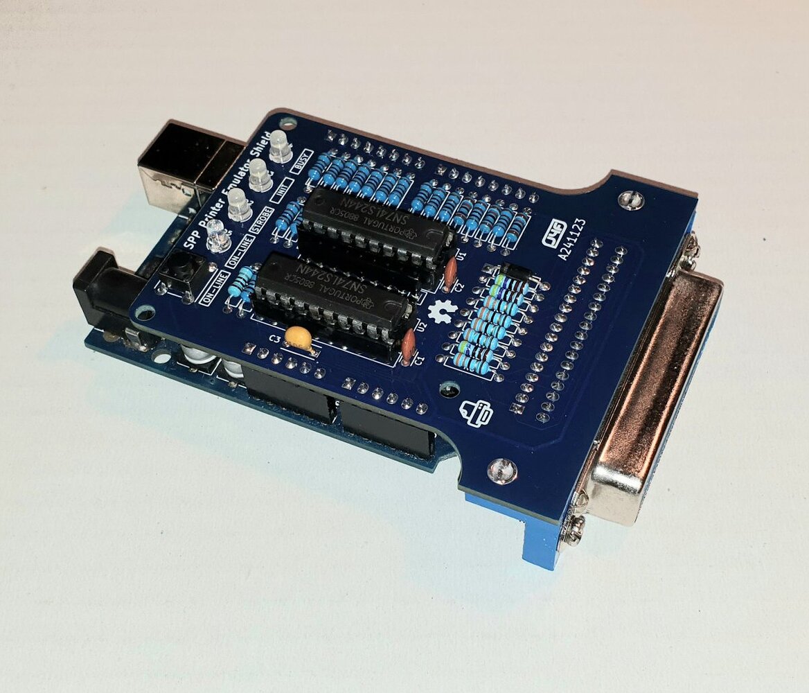 Parallel Printer (SPP) Emulator Shield - Showcase - Arduino Forum