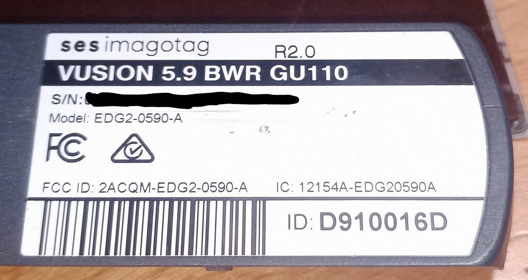 Identifying imagotag VUSION 5.9 BWR GU110 e-paper display - Displays - Arduino Forum