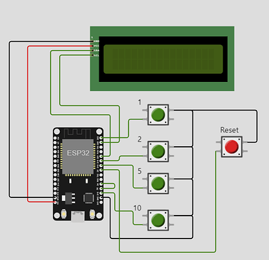 Pass the pulse from coin acceptor to coffee vending machine using arduino esp32 - Programming ...