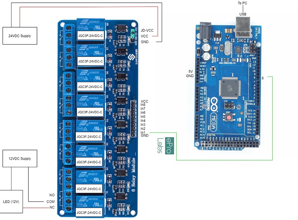 Relay module does not "click" - General Guidance - Arduino Forum