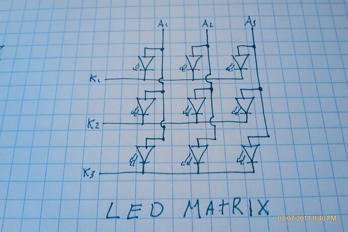 3x3 led matrix - General Guidance - Arduino Forum