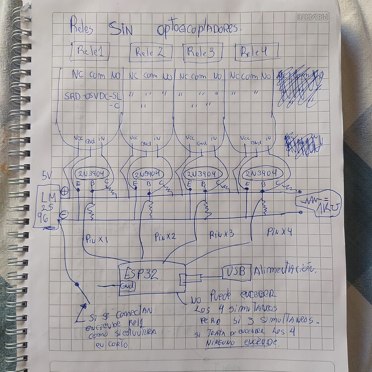 ESP32 con 4 relays problemas - Microcontroladores - Arduino Forum