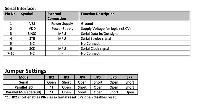 VFD Newhaven Display Question - General Guidance - Arduino Forum